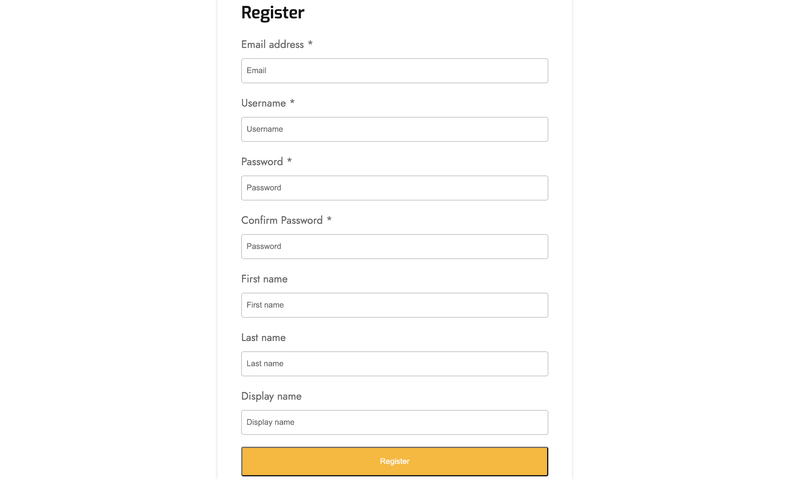 Uncle B - Register